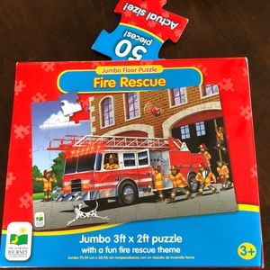 The Learning Journey | Other | Jumbo Floor Puzzles Fire Engine Rescue ...